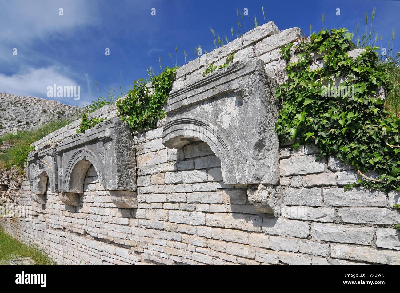 Croatia, Pula, The star-shaped castle with four bastions situated on ...