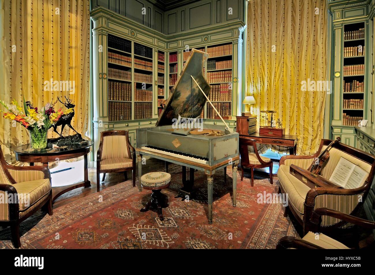 Interior of Chateau Cheverny. Loire Valley France Stock Photo - Alamy