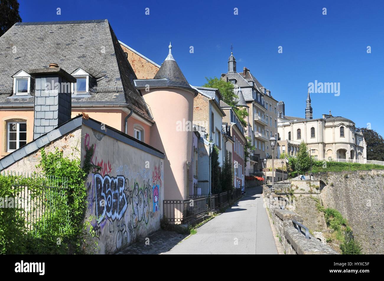 Beautiful cityscape view of Luxembourg city Stock Photo - Alamy