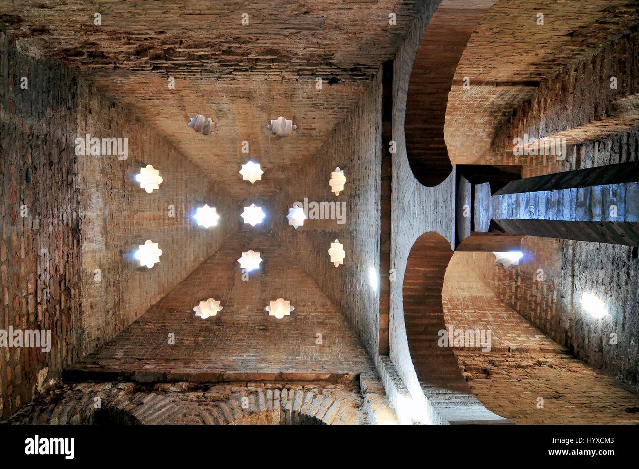 Spain, Andalusia, Granada, mosque baths (hammam) of the Alhambra ...