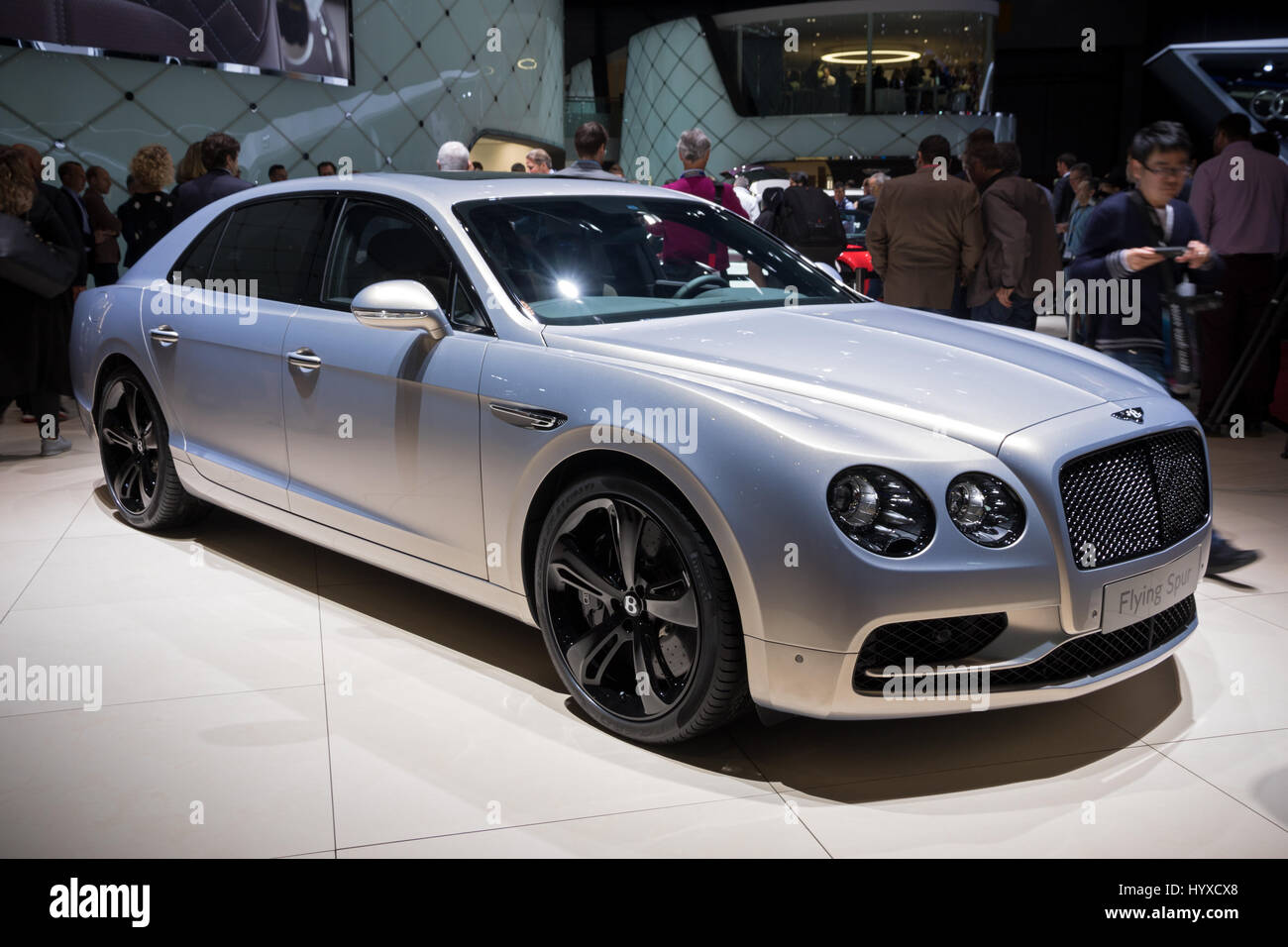 GENEVA, SWITZERLAND - MARCH 8, 2017: Bentley Flying Spur car shown at ...