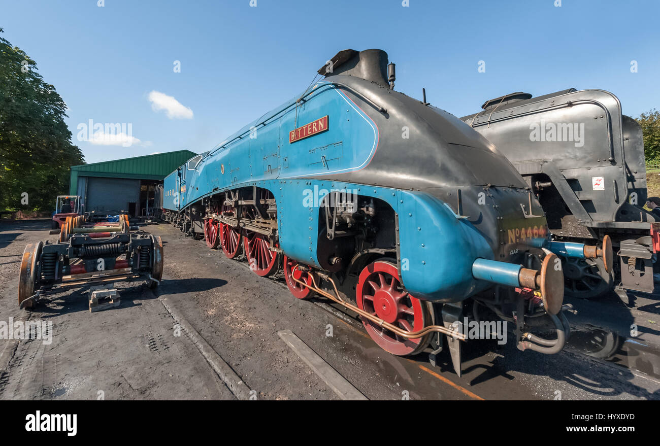 Ropley, UK - 19 September, 2015: Vintage steam locomotive LNER 4464 ...