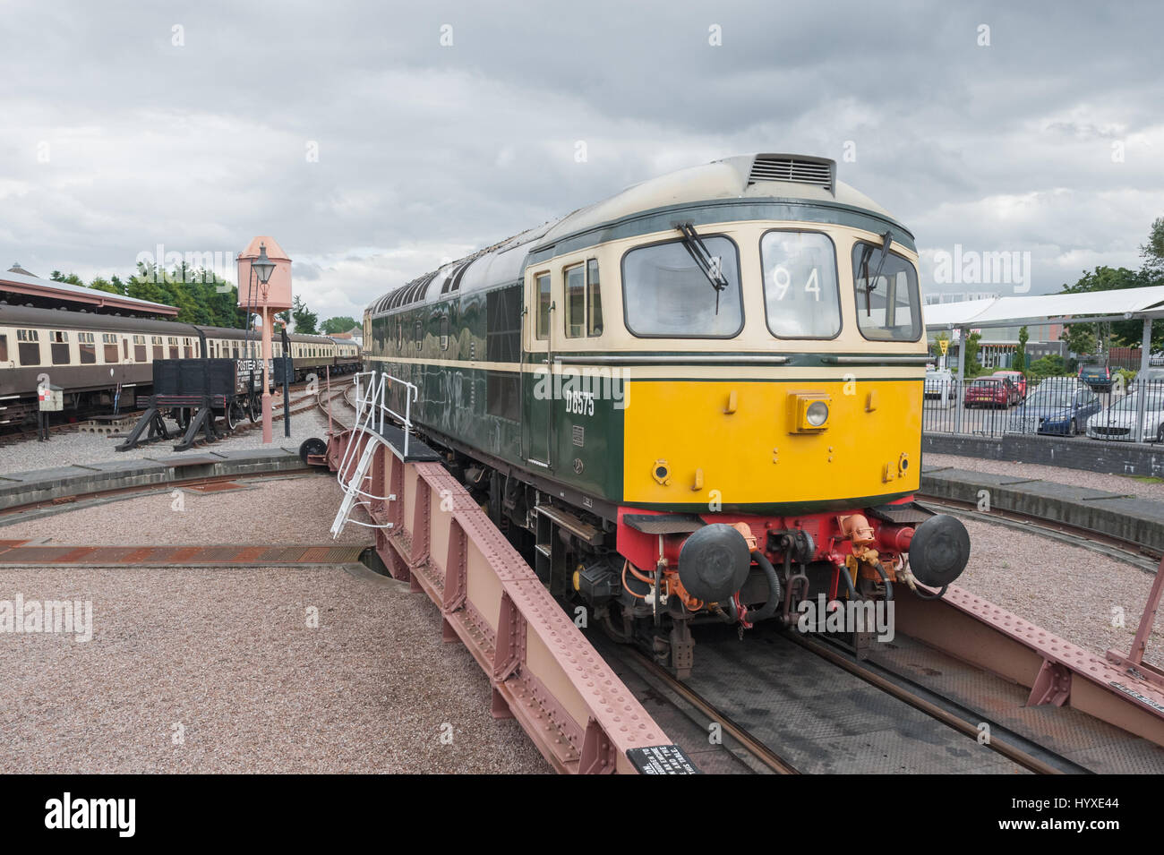 Minehead, UK - 13 September, 2015: Restored vintage diesel locomotive ...