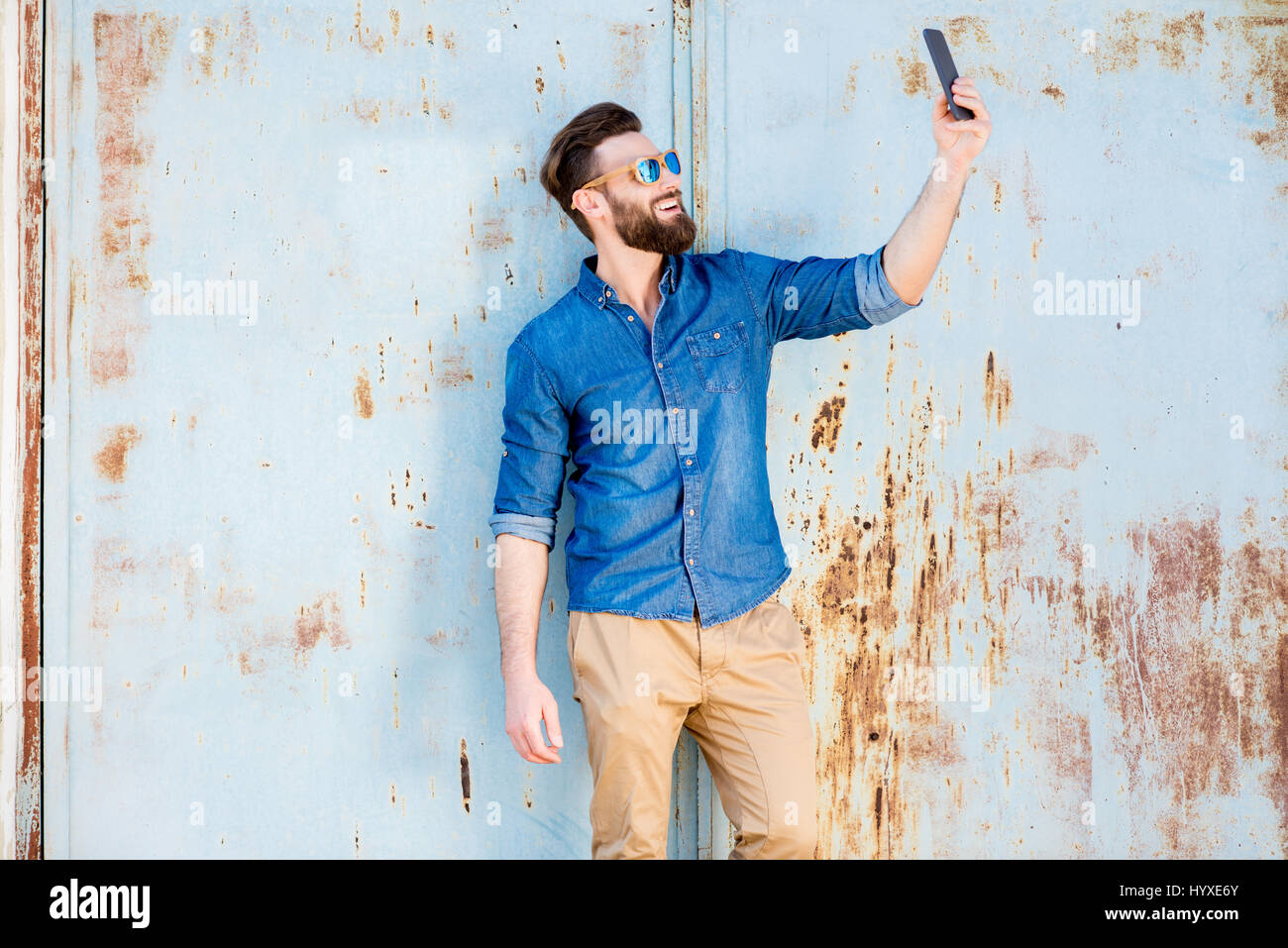 Cool old man bright background hi-res stock photography and images - Alamy