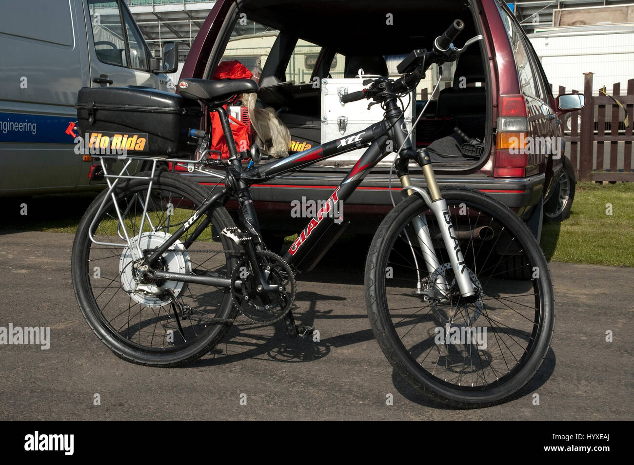 SANTA POD, UK - APRIL 23, 2010: Alternative energy racing at Santa Pod ...