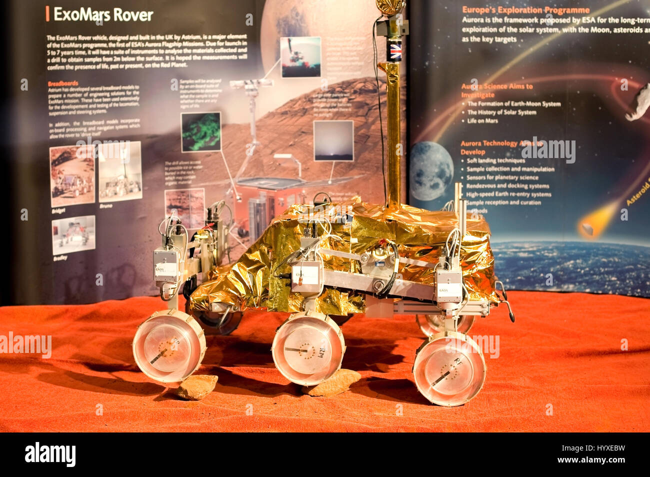 Farnborough, UK - July 25, 2010: Demonstration by the ESA ExoMars Rover ...