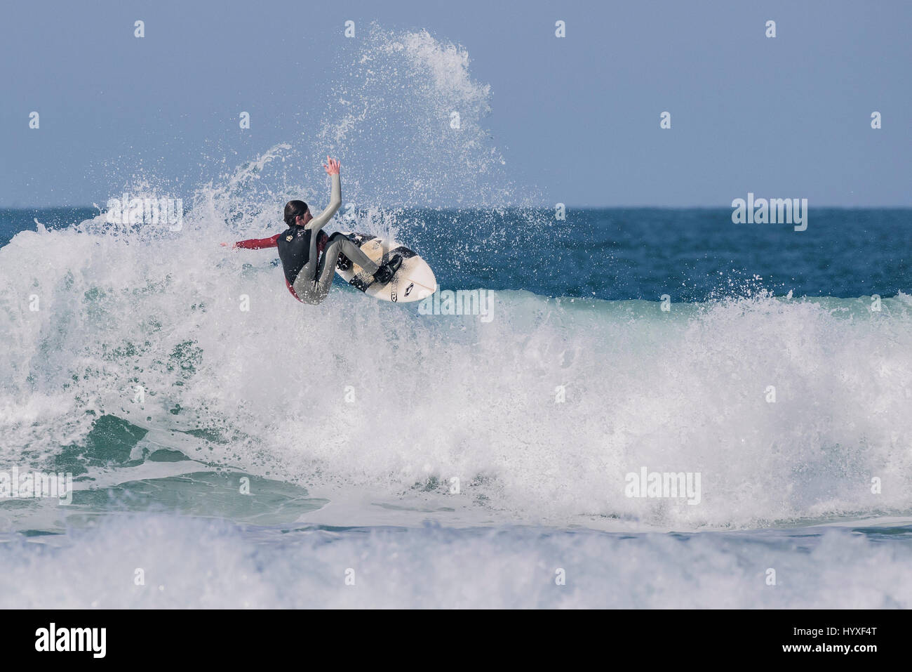 Surfer Surfing UK Wave Surf board Sea Spray Watersport Physical ...