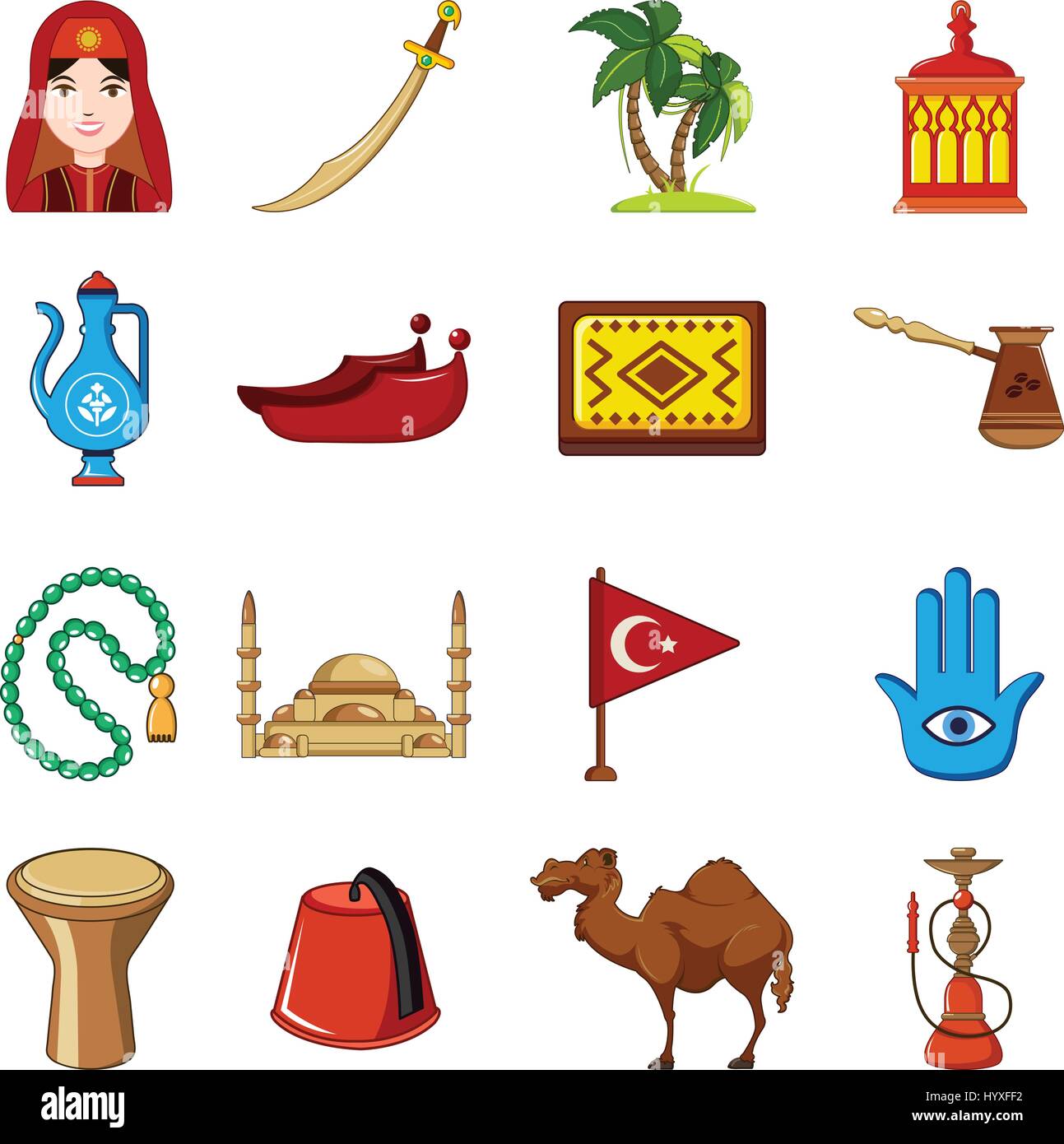 Turkey travel icons set, cartoon style Stock Vector Image & Art - Alamy Turkey travel icons set, cartoon style Stock Vector Image & Art - Alamy