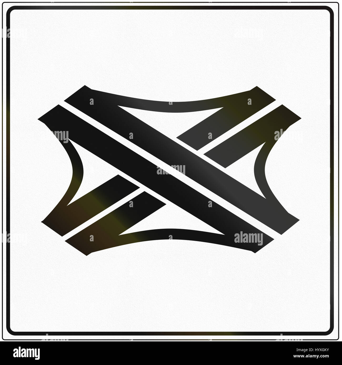 Highway Intersection Sign