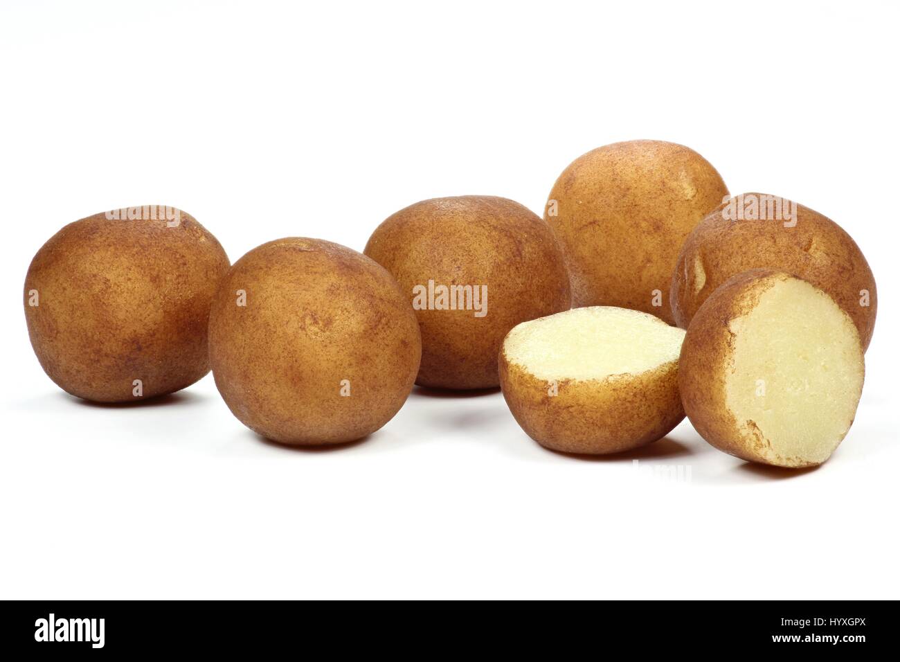 Marzipan potatoes made in Lubeck. Lubeck is a city in Germany and well ...