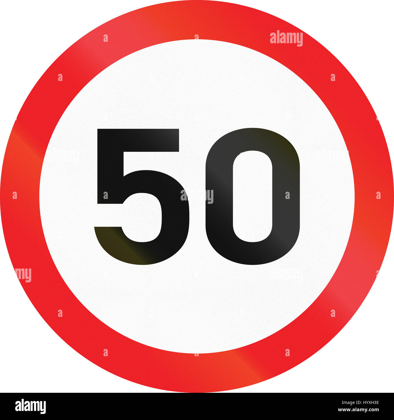 Road sign used in Cyprus - Maximum speed limit Stock Photo - Alamy