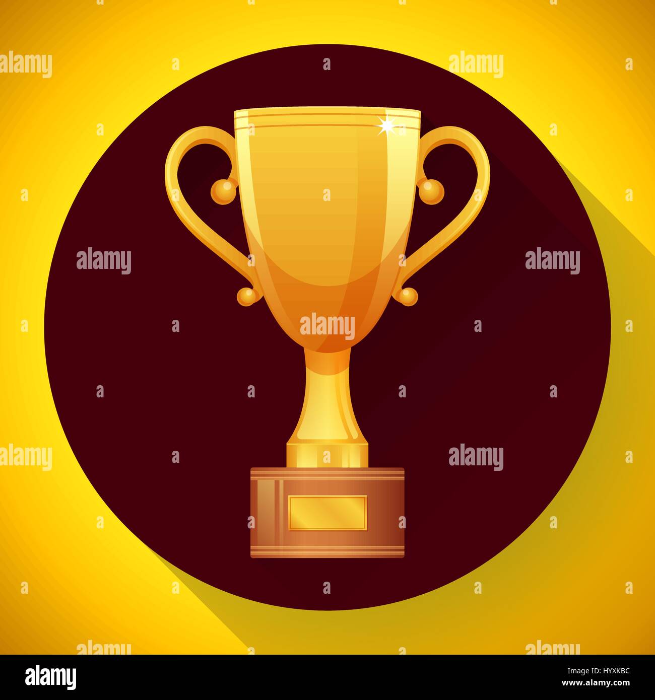 Champions gold cup - victory symbol. Flat style design Stock Vector ...