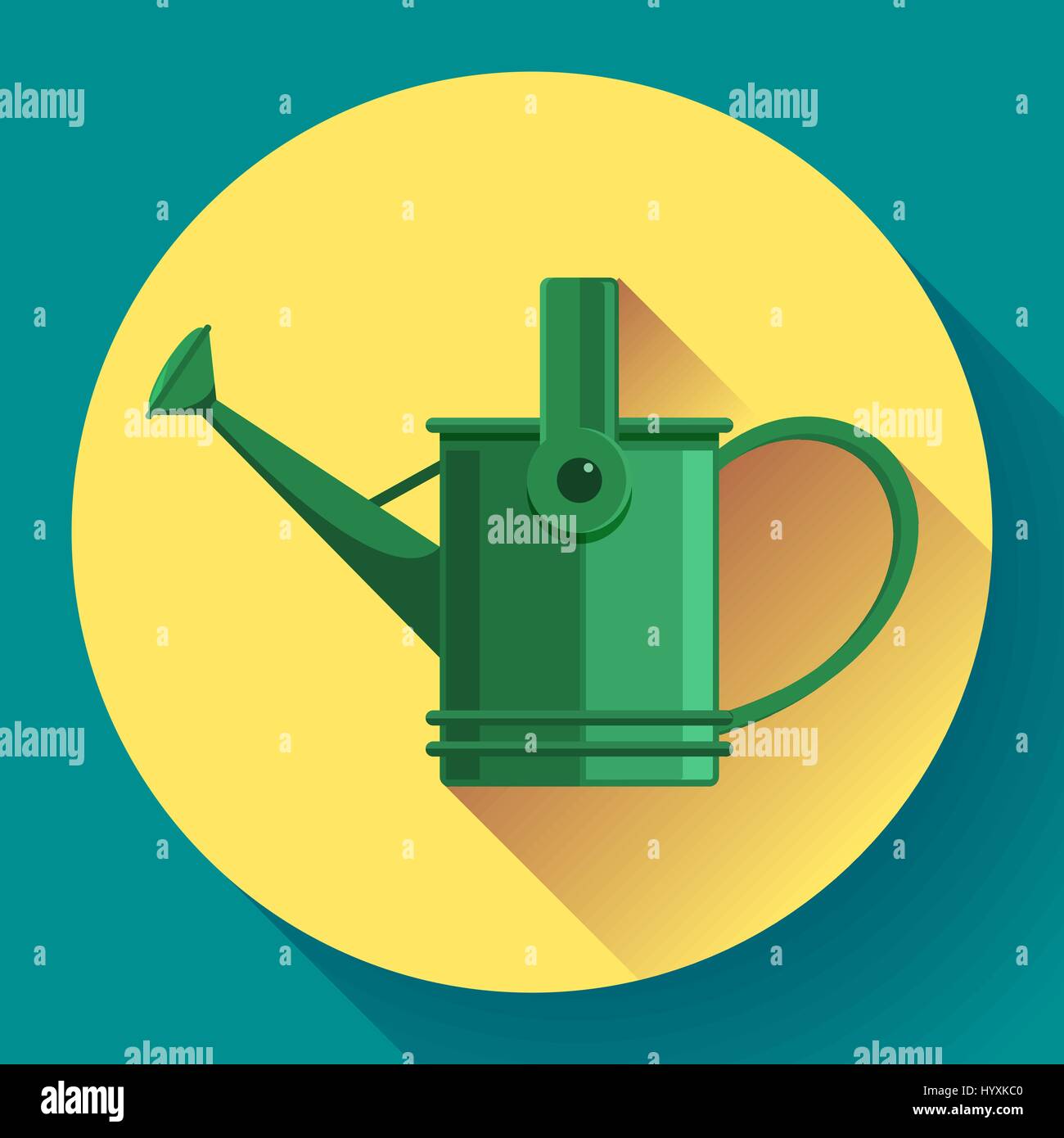 Watering can icon. Irrigation symbol. Flat Vector illustration Stock ...