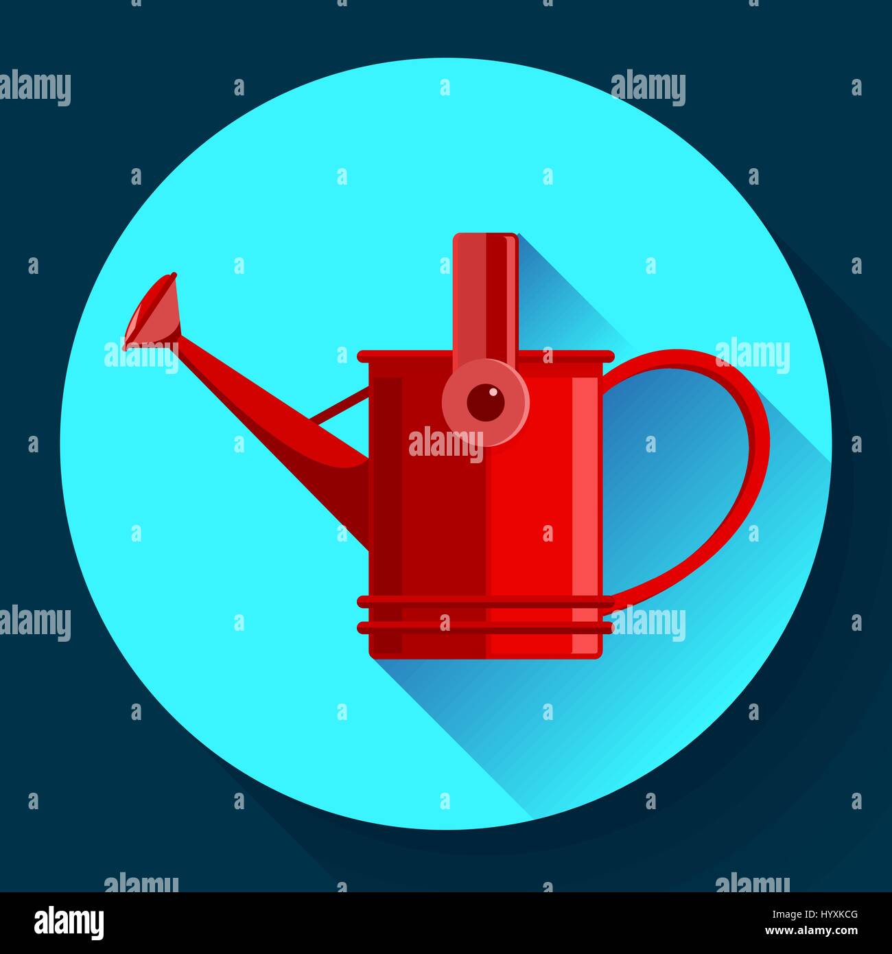 Watering can icon. Irrigation symbol. Flat Vector illustration Stock ...