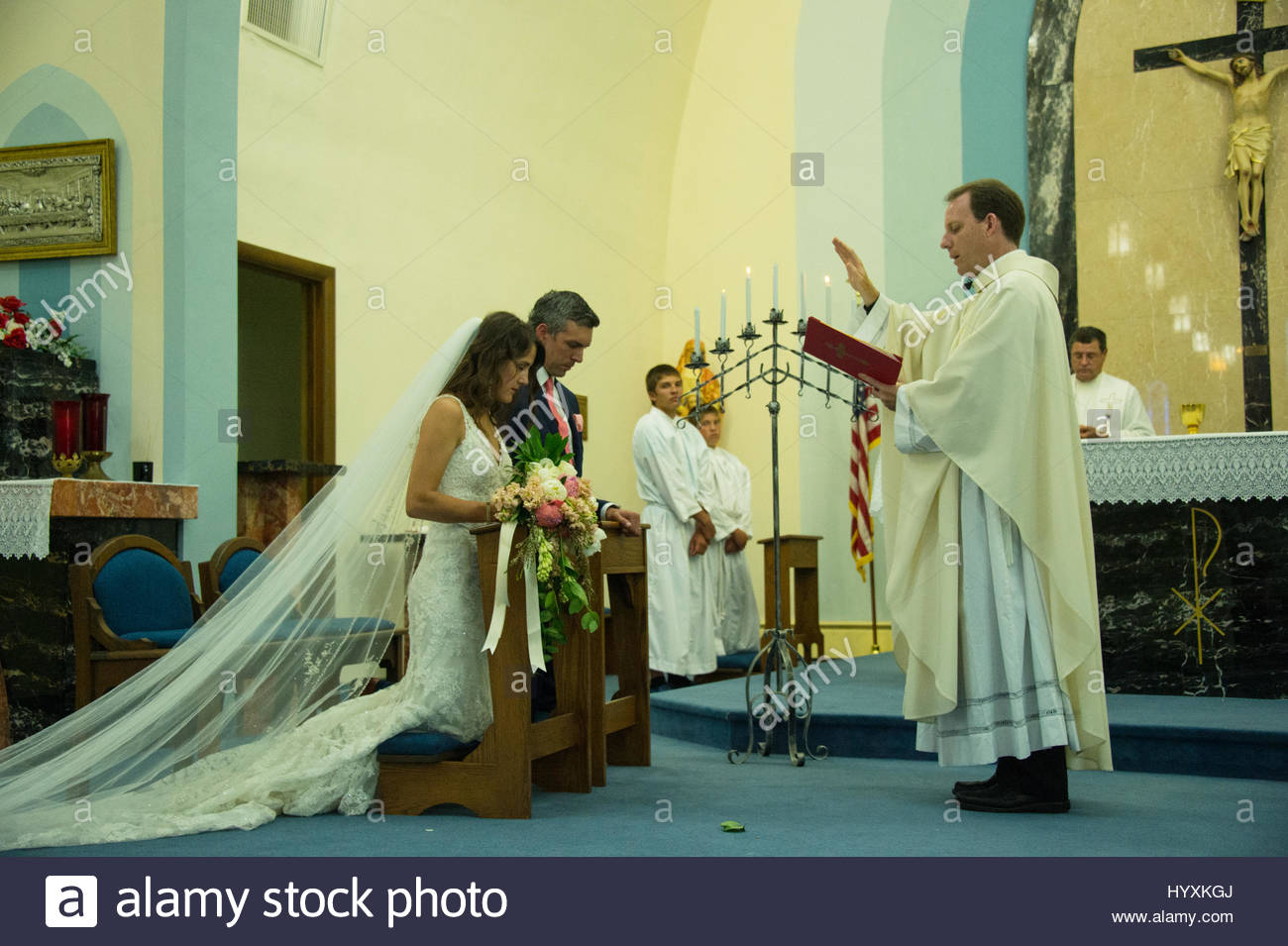 Bride Groom Kneeling Stock Photos & Bride Groom Kneeling Stock Images ...