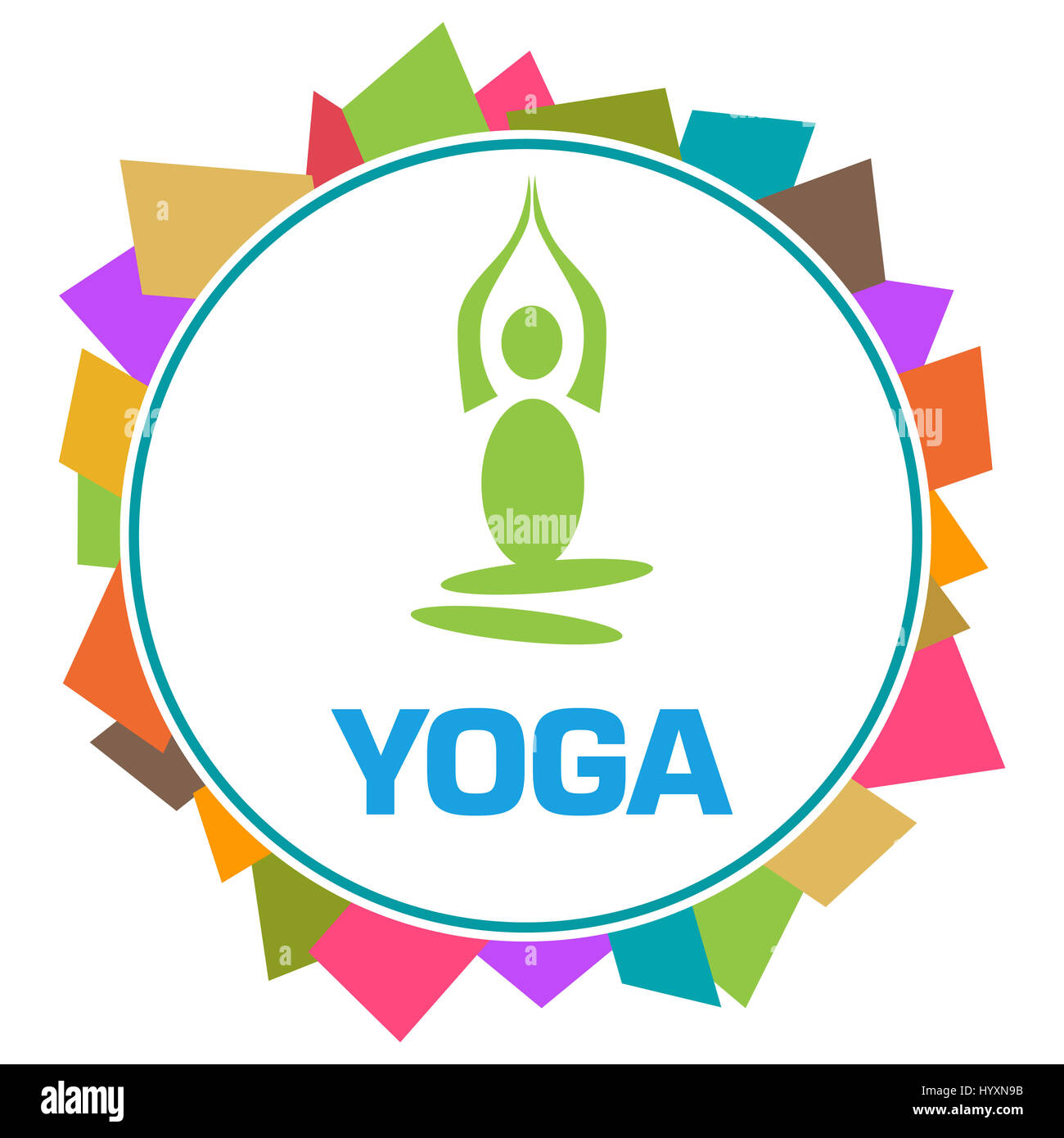 Circle yoga Cut Out Stock Images & Pictures - Alamy