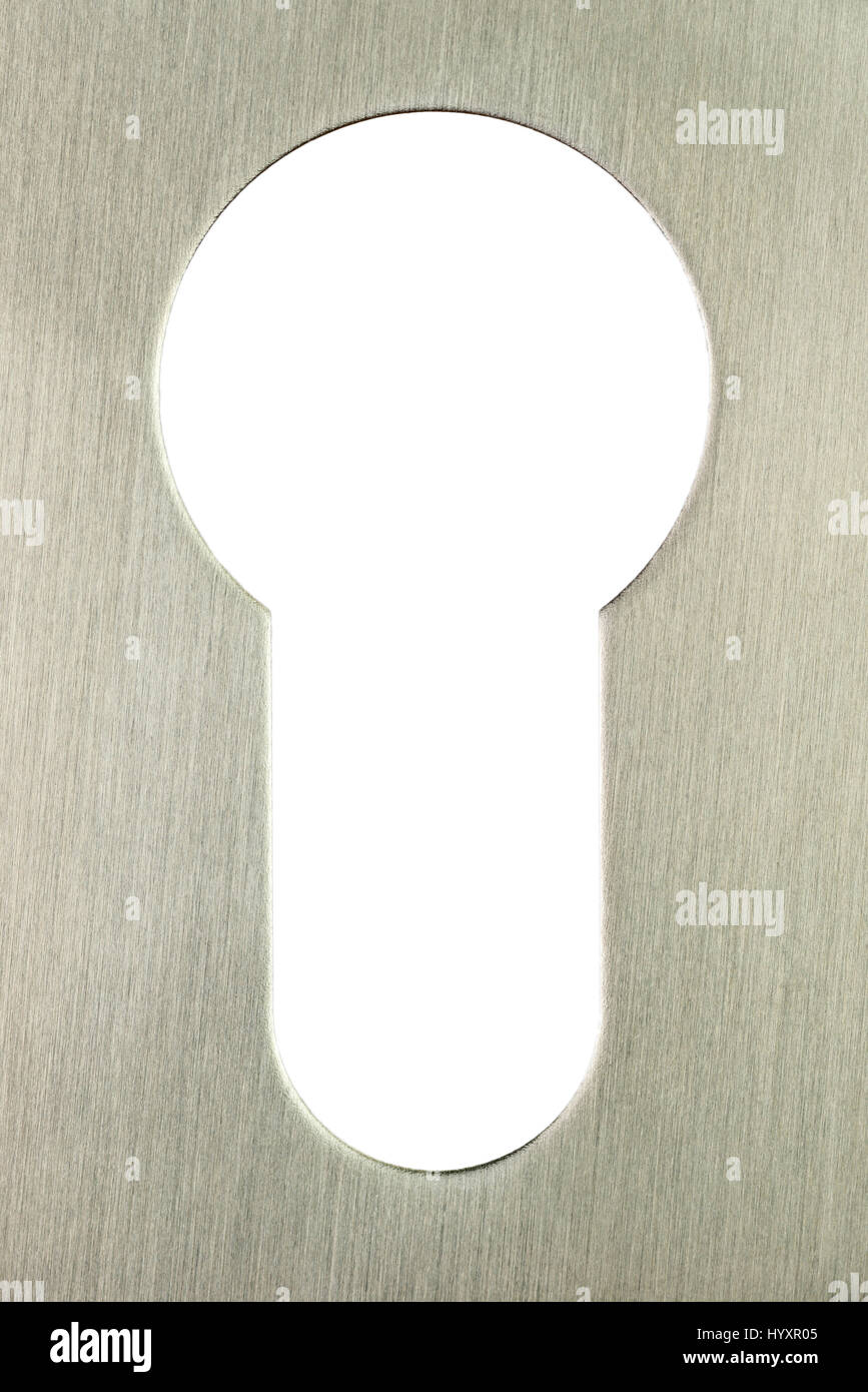 Keyhole features a stainless steel edge looking to a neutral colored ...