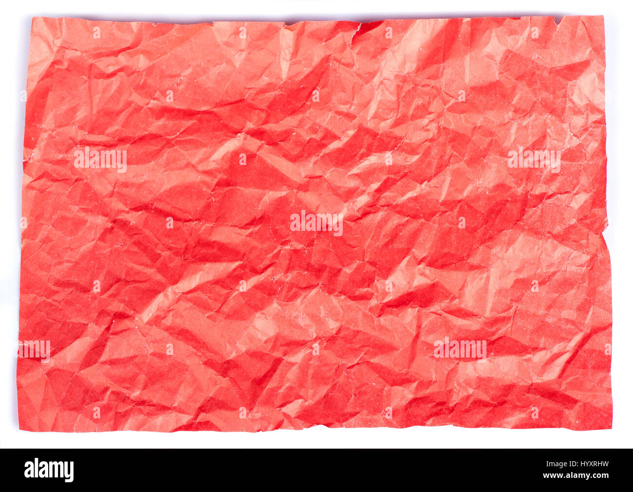 Crumpled paper isolated on white background Stock Photo - Alamy