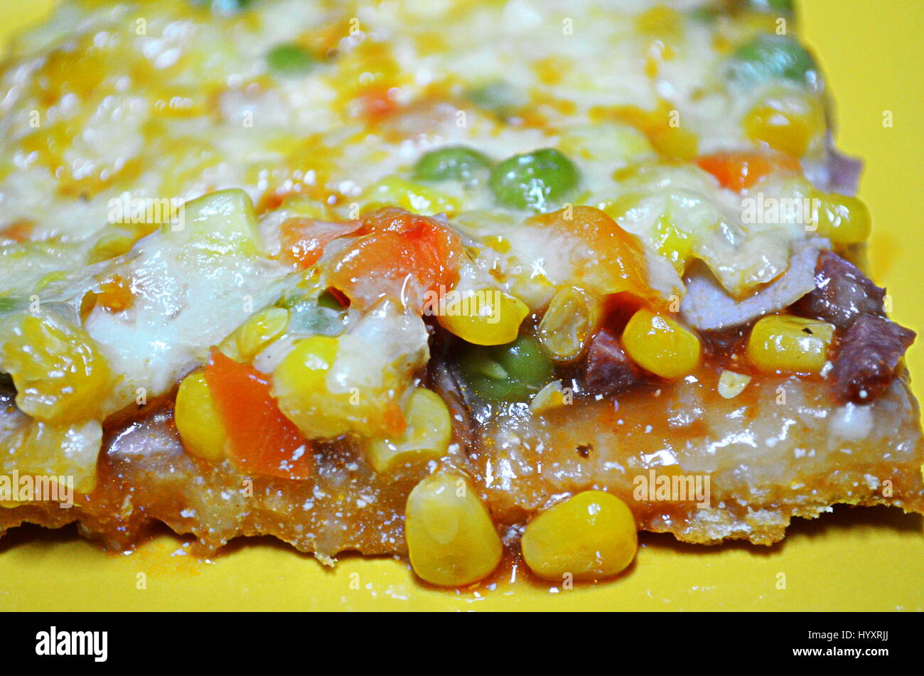 One homemade pizza slice Stock Photo - Alamy