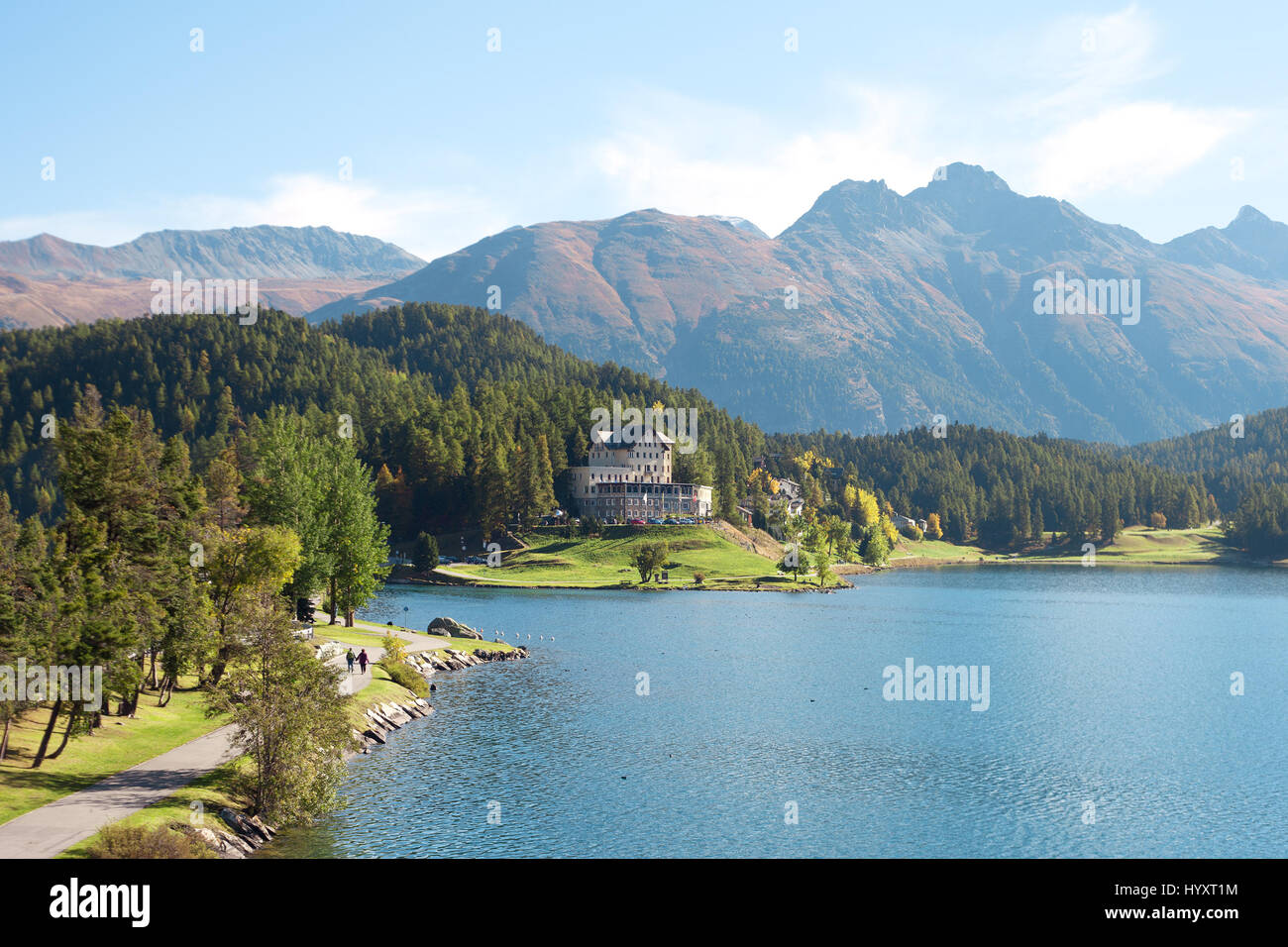 Landscape at St. Moritz, Switzerland Stock Photo - Alamy