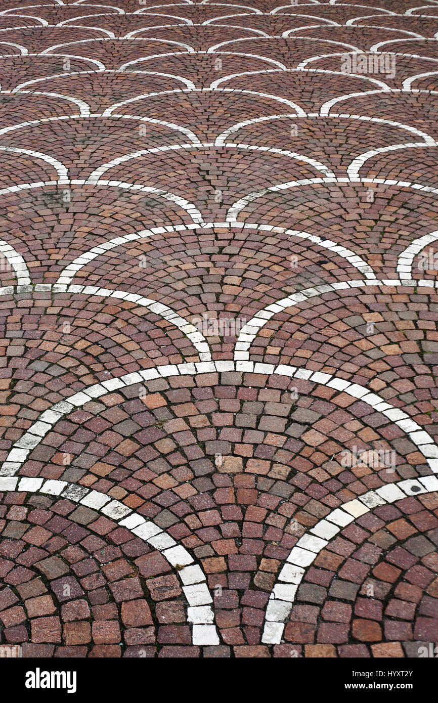 Ornament of granite pavement Stock Photo - Alamy