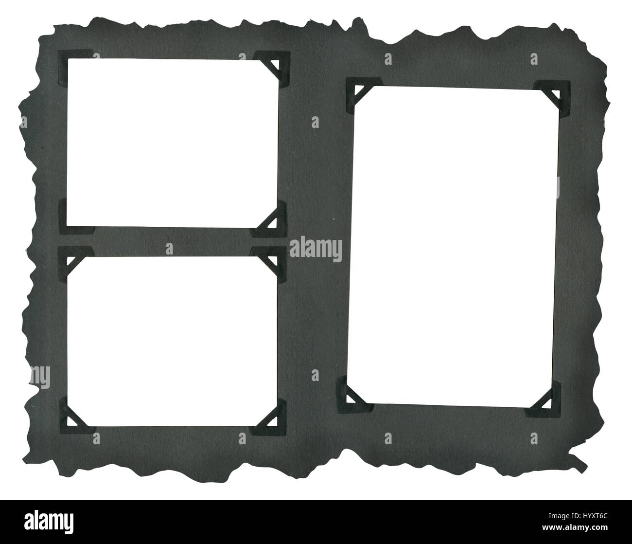 Empty page from an old album isolated on white background Stock Photo ...