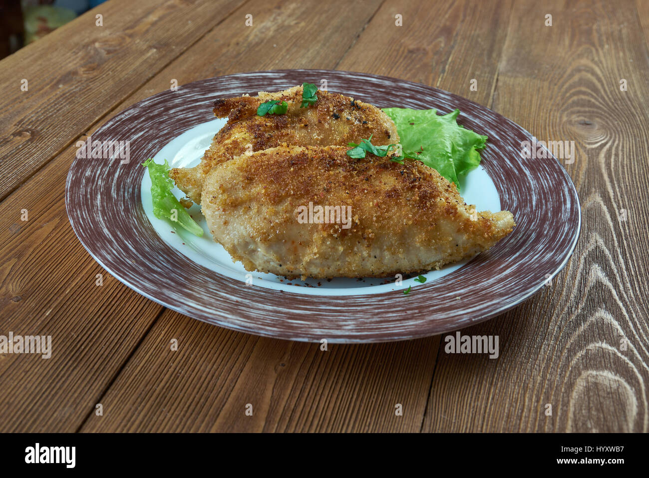 White House" Crisp Baked Chicken Stock Photo - Alamy