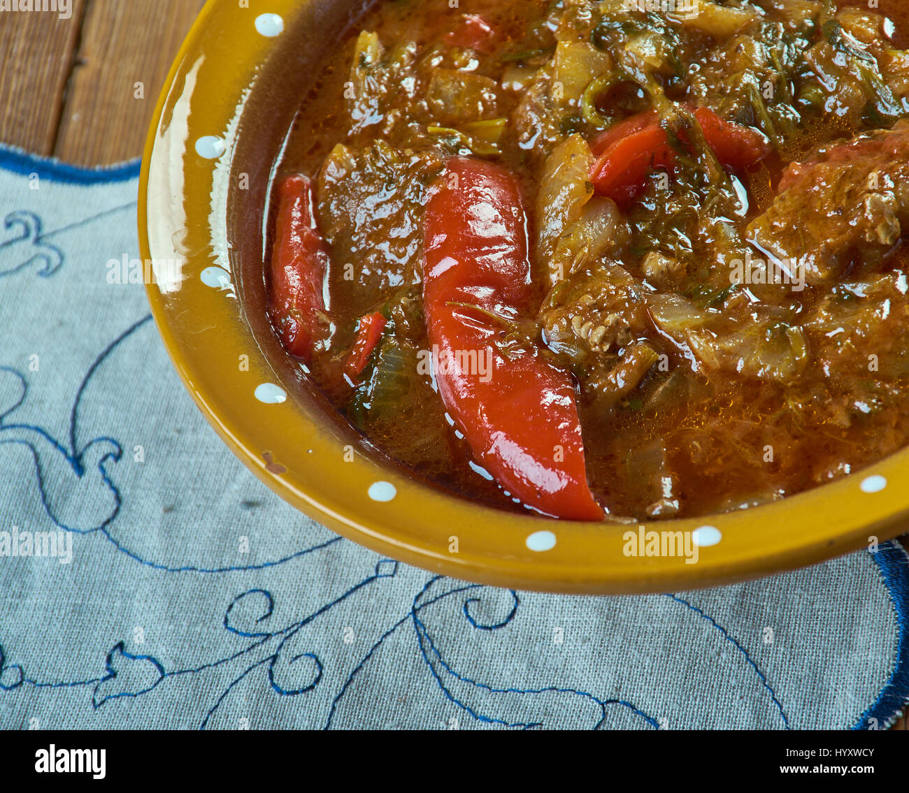 Basque Lamb Stew .French cuisine Stock Photo - Alamy