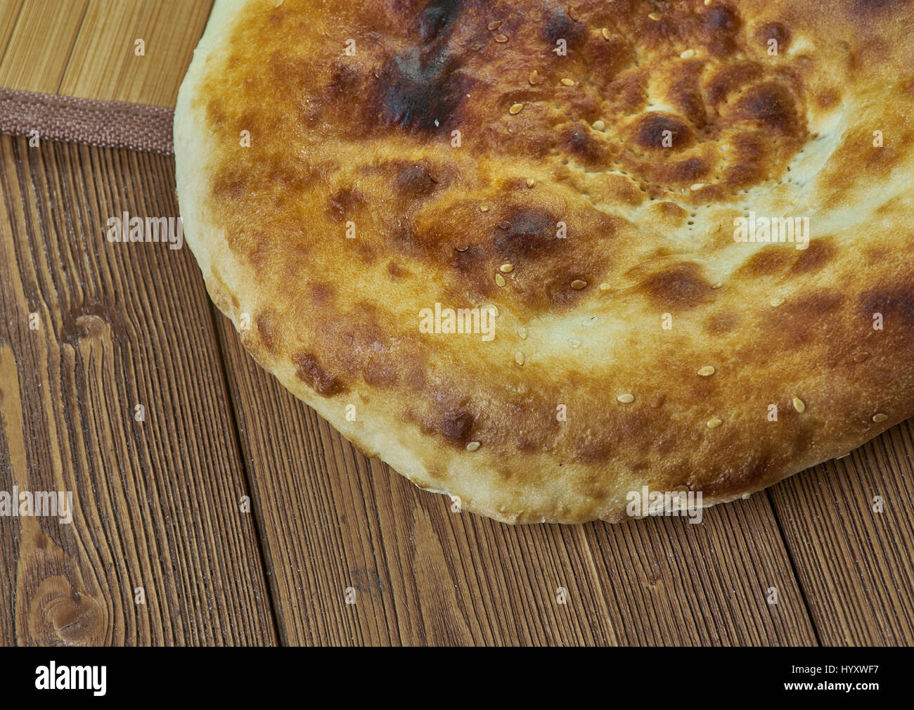 Central Asian cuisin - Ethnic tajik bread Stock Photo - Alamy