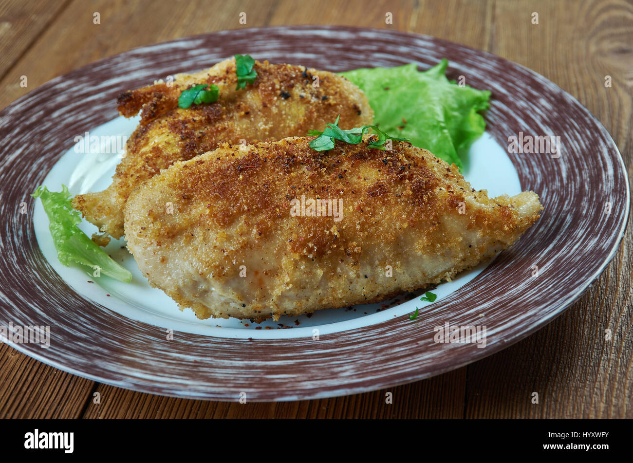 White House" Crisp Baked Chicken Stock Photo - Alamy