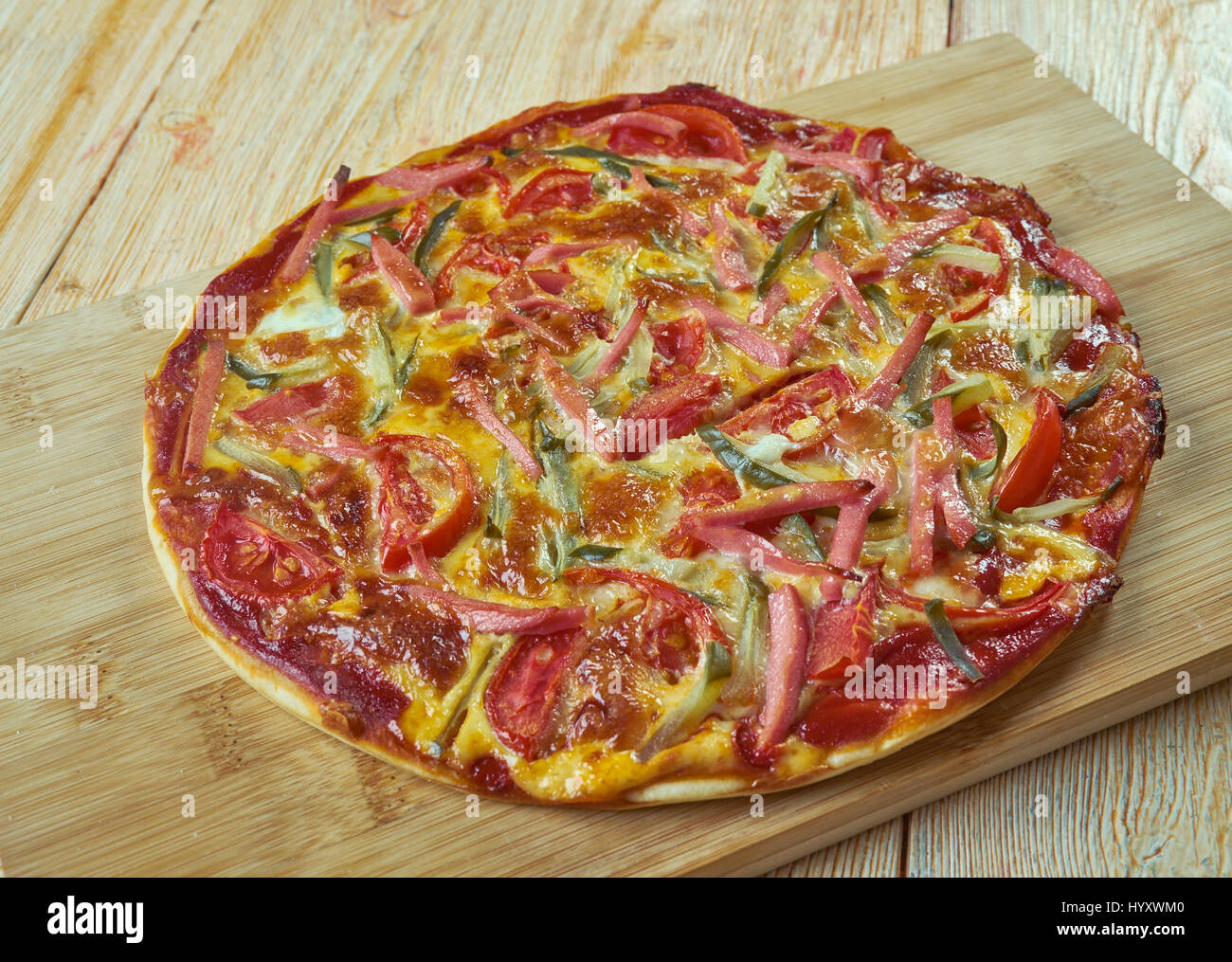 pizza romana.Roman-style pizza Stock Photo - Alamy