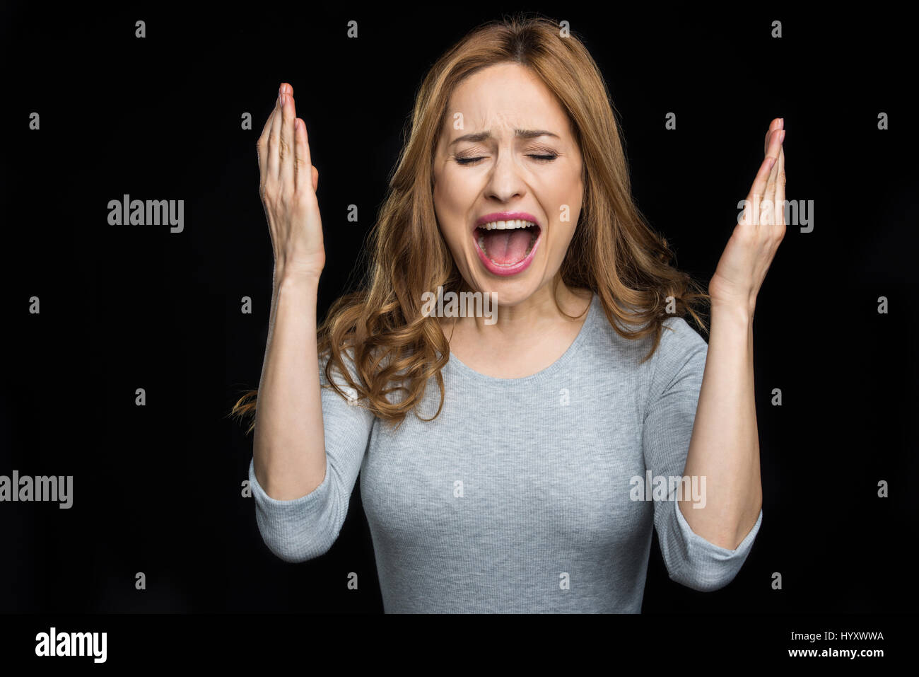 Woman yelling at child hi-res stock photography and images - Alamy