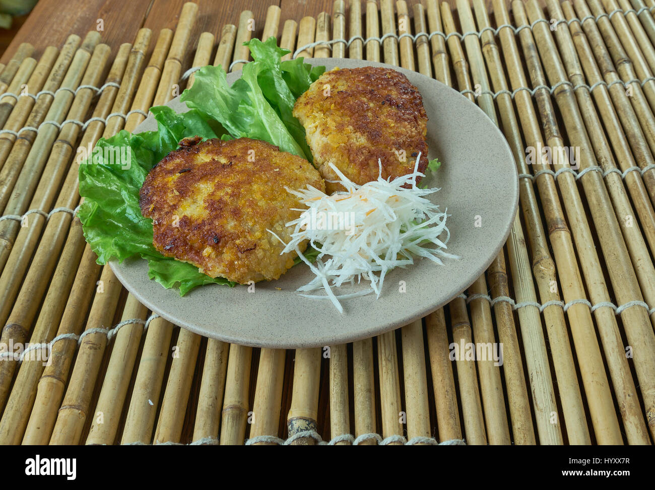 Indian chicken cutlets Stock Photo - Alamy