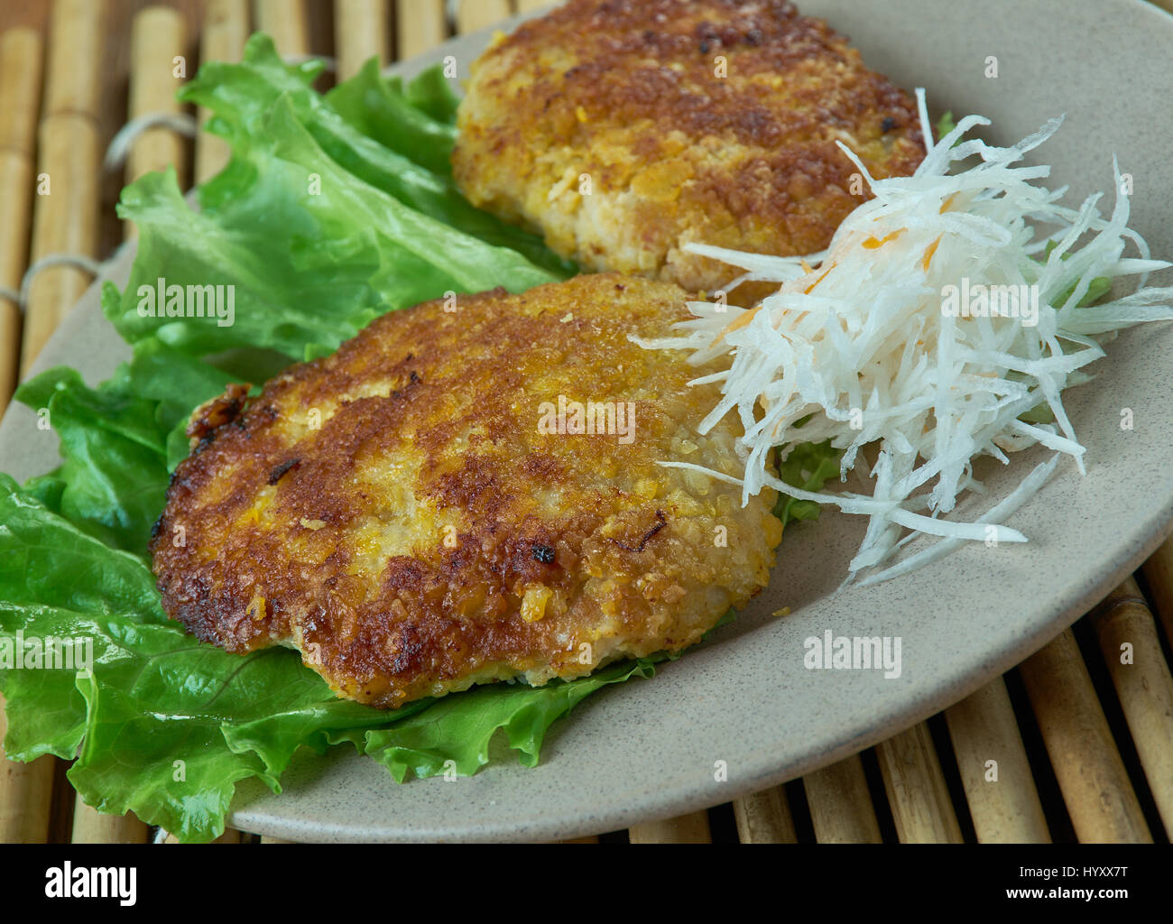 Indian chicken cutlets Stock Photo - Alamy