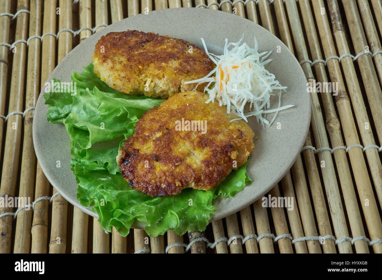 Indian chicken cutlets Stock Photo - Alamy