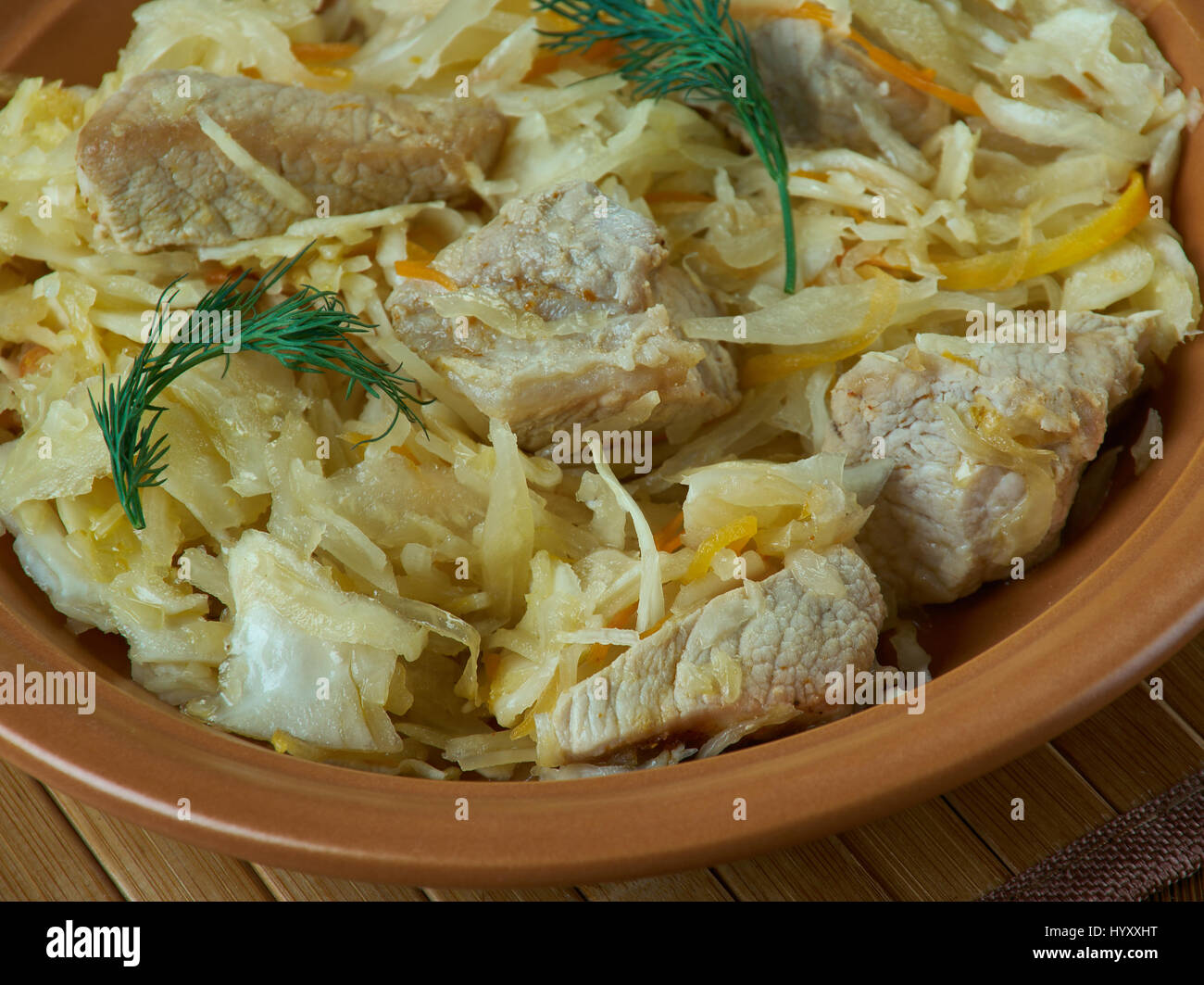 Estonian Mulgikapsas - Sauerkraut with Pork Stock Photo - Alamy