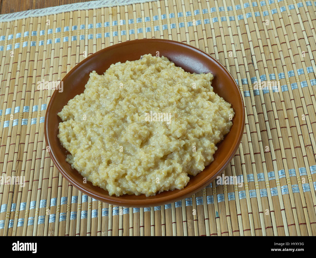 Harees - Middle Eastern dish of boiled, cracked, or coarsely-ground ...