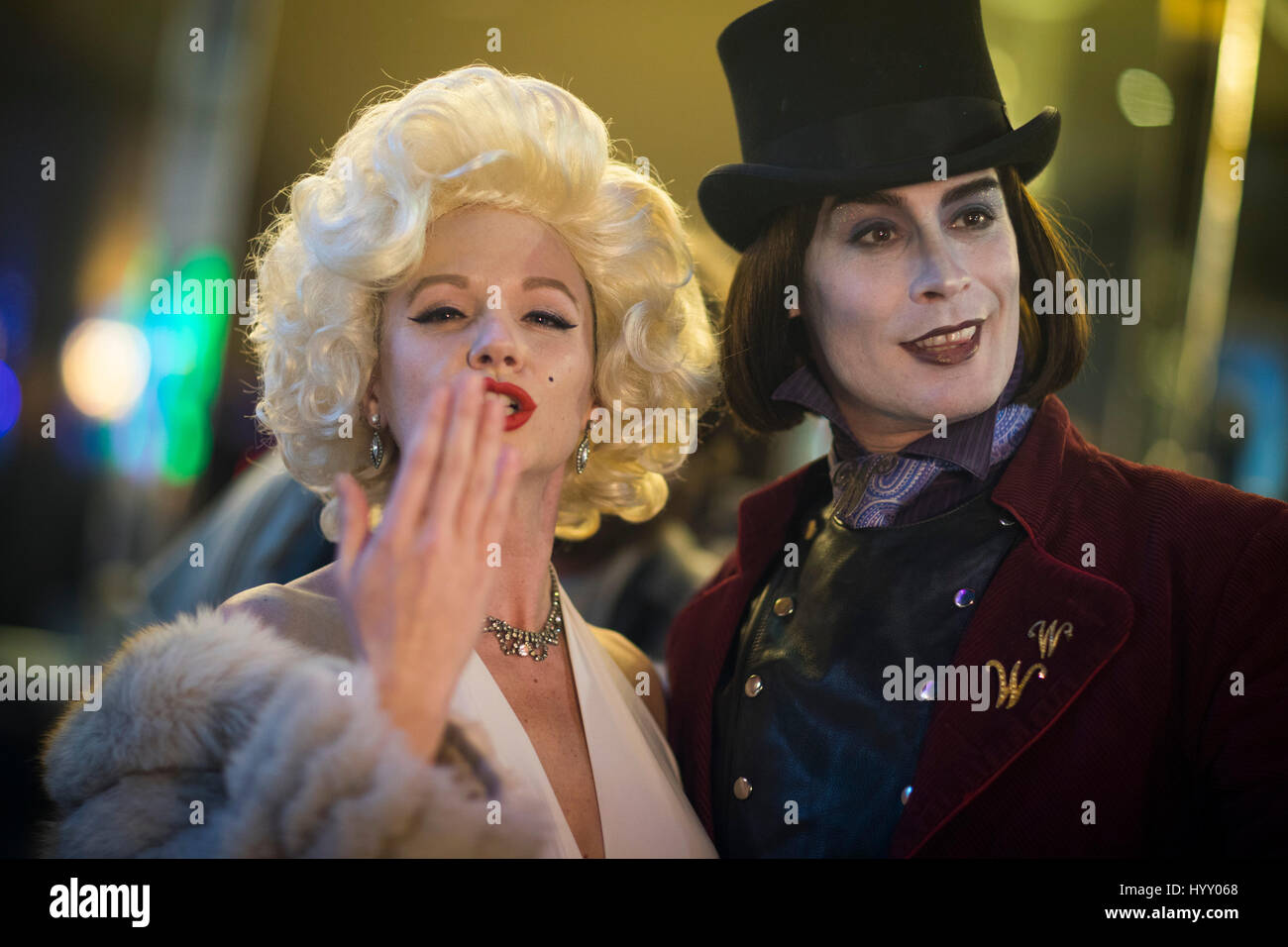 Celebrity Impersonators - Marilyn Monroe and Willy Wonka - on Hollywood ...