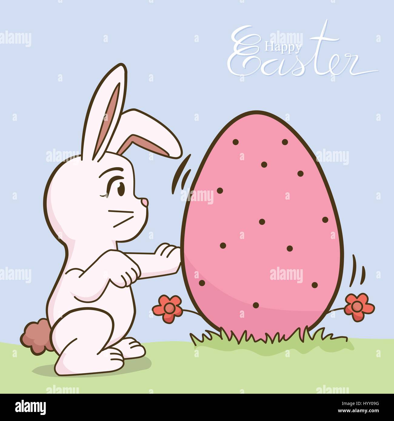 Big easter bunny Stock Vector Images - Alamy
