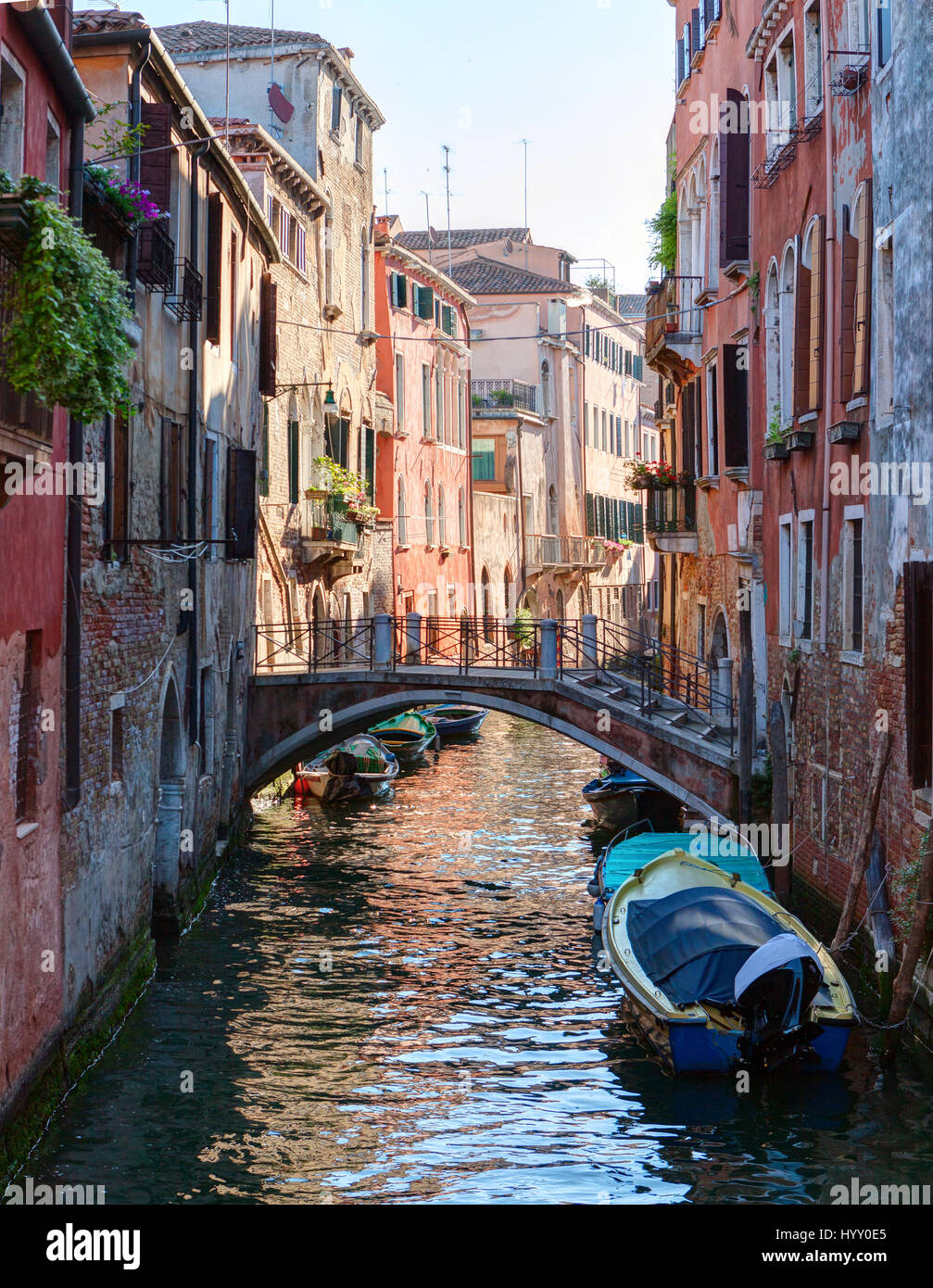 Empty canal scene in venice italy hi-res stock photography and images ...
