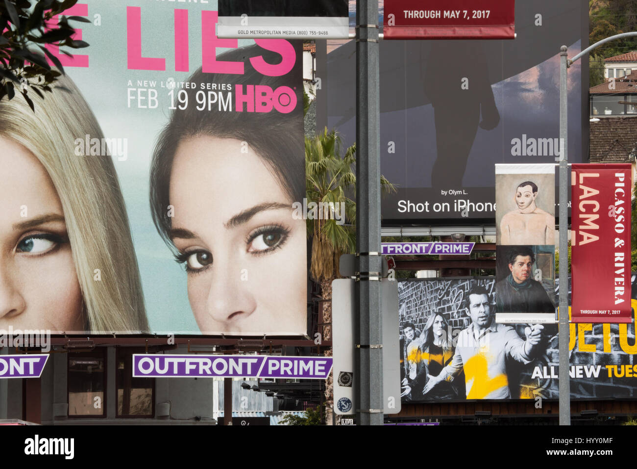 Billboards sunset strip sunset boulevard hi-res stock photography and ...