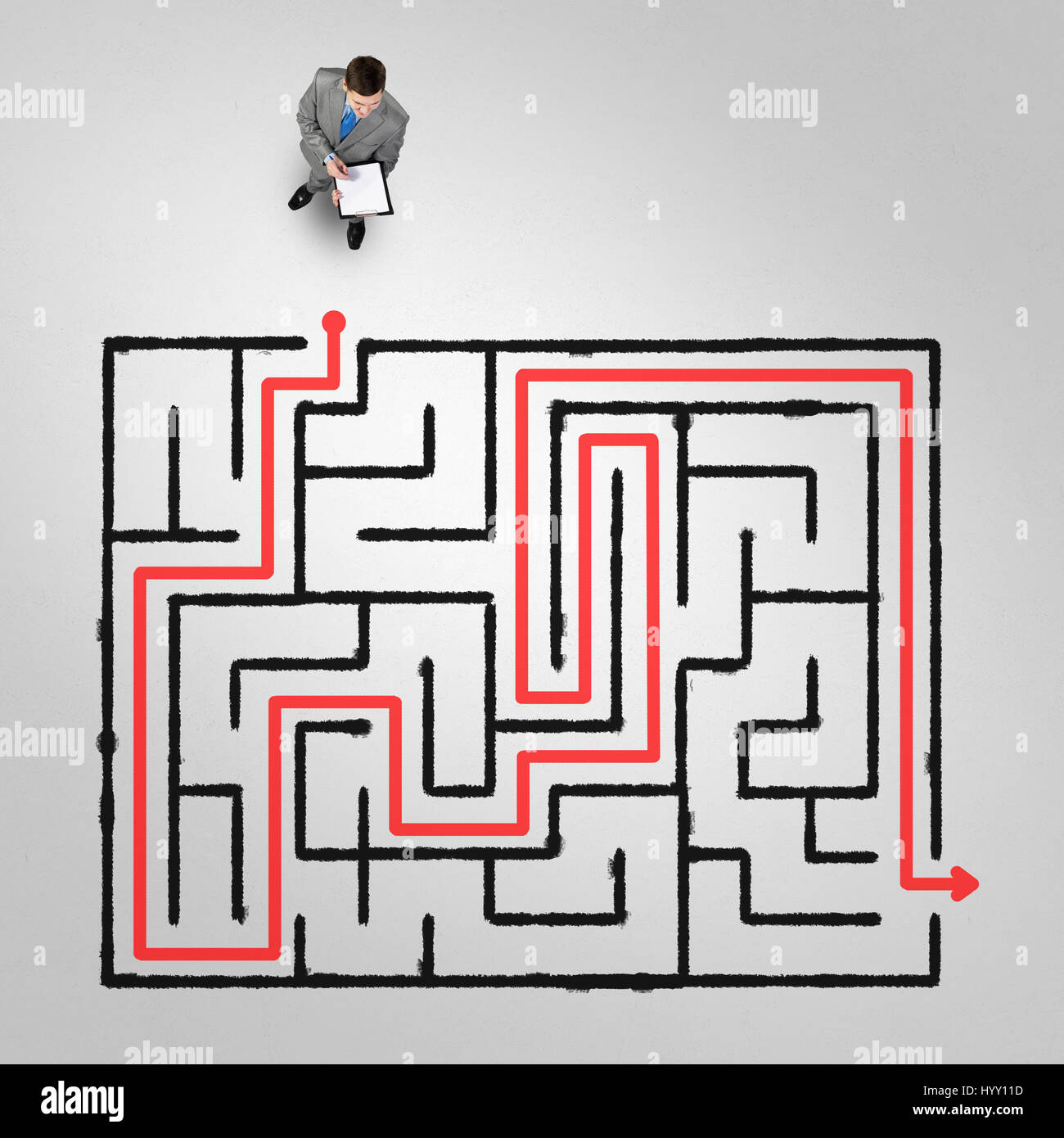 Finding right problem solution Stock Photo - Alamy