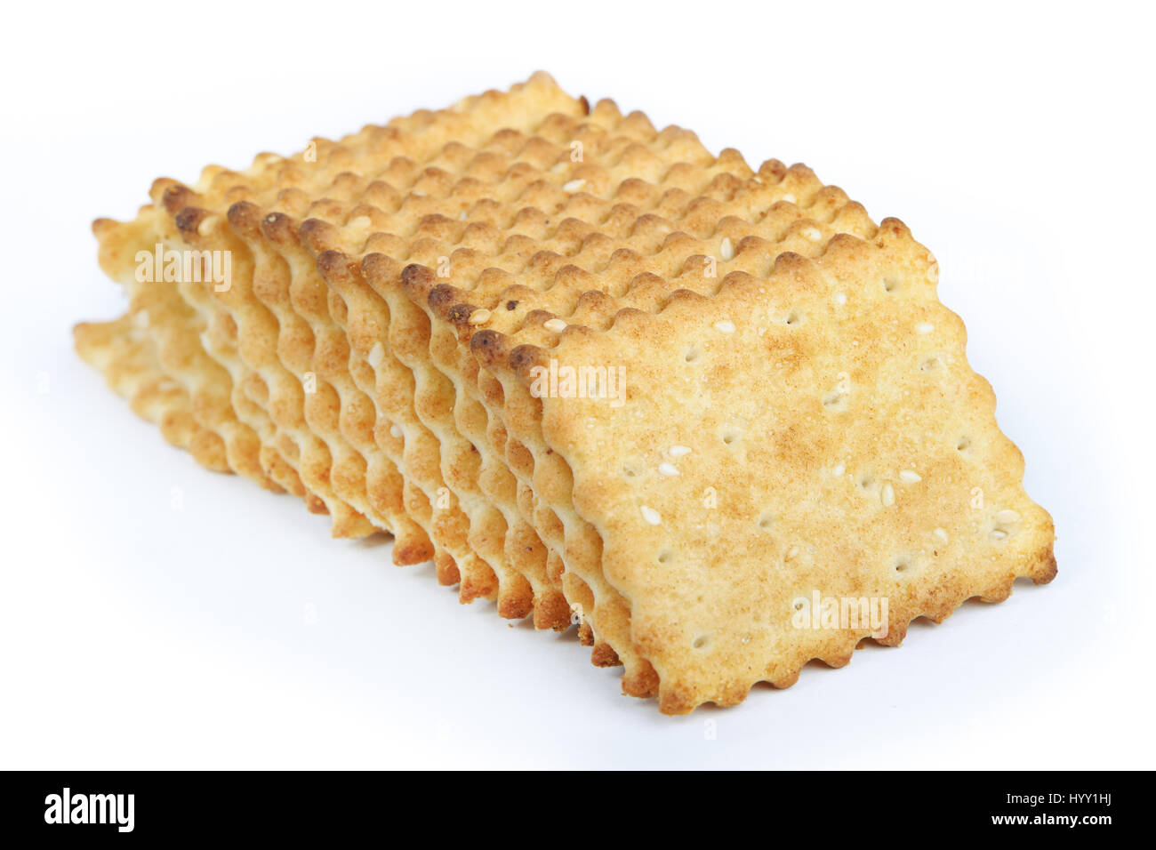Square cookies isolated on white background Stock Photo - Alamy