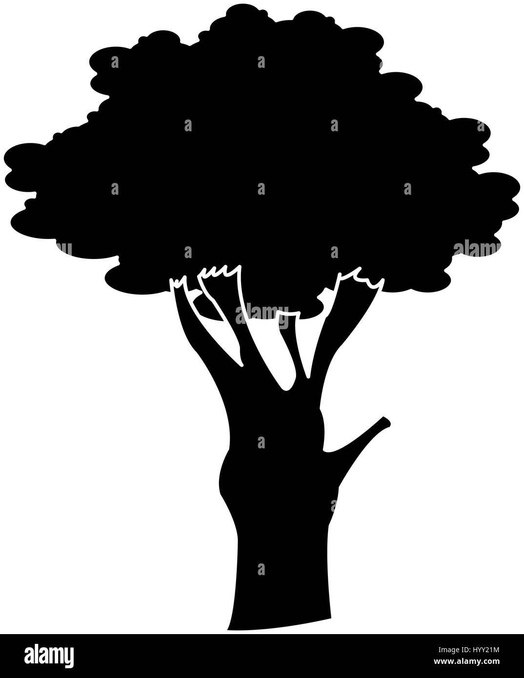 single tree icon image Stock Vector Image & Art - Alamy