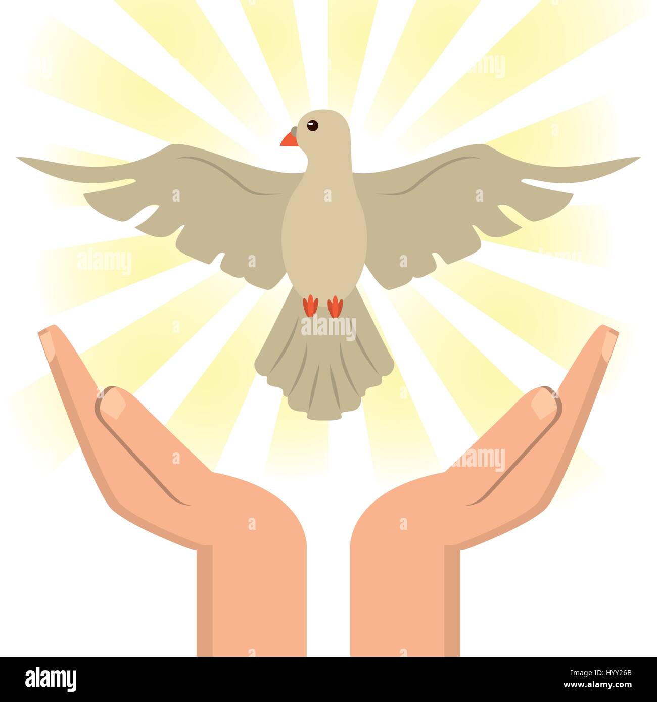 Drawing holy spirit dove symbol hi-res stock photography and images - Alamy