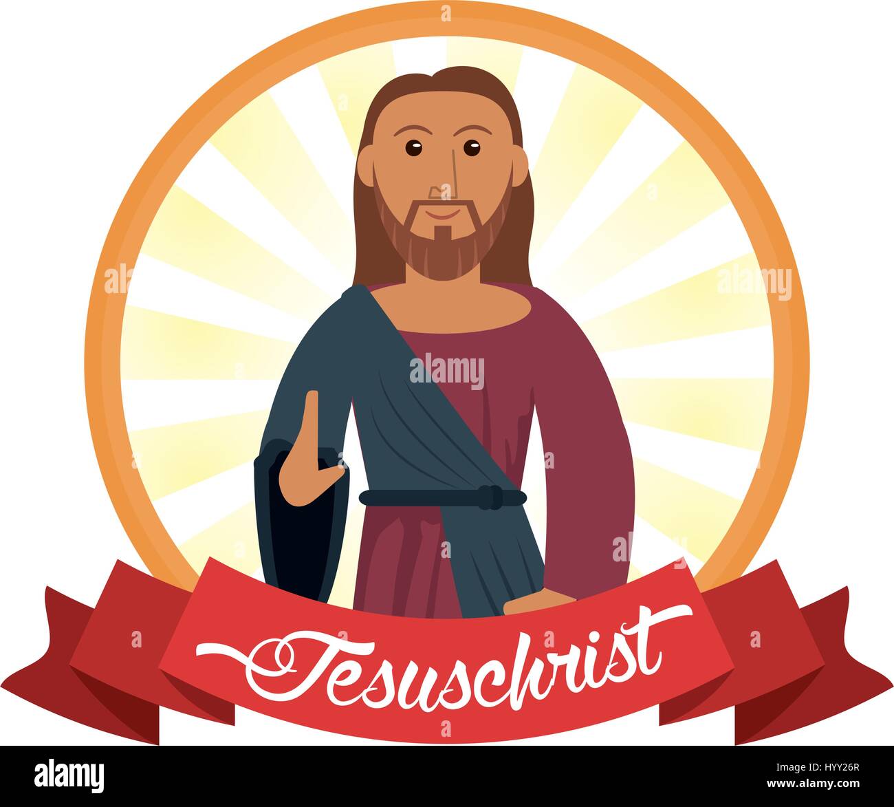 jesus christ religious symbol Stock Vector Image & Art - Alamy