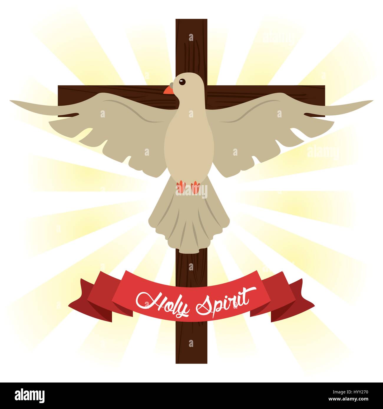 holy spirit cross concept image Stock Vector Image & Art - Alamy