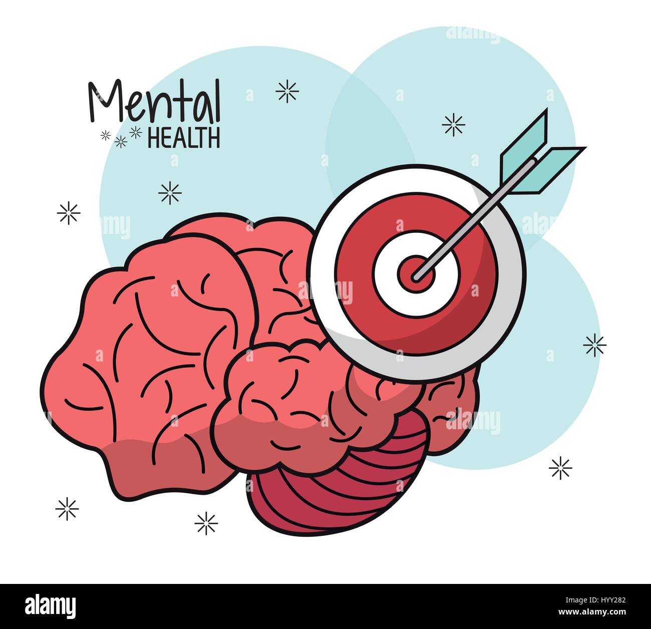 brain mental health target innovation Stock Vector Image & Art - Alamy