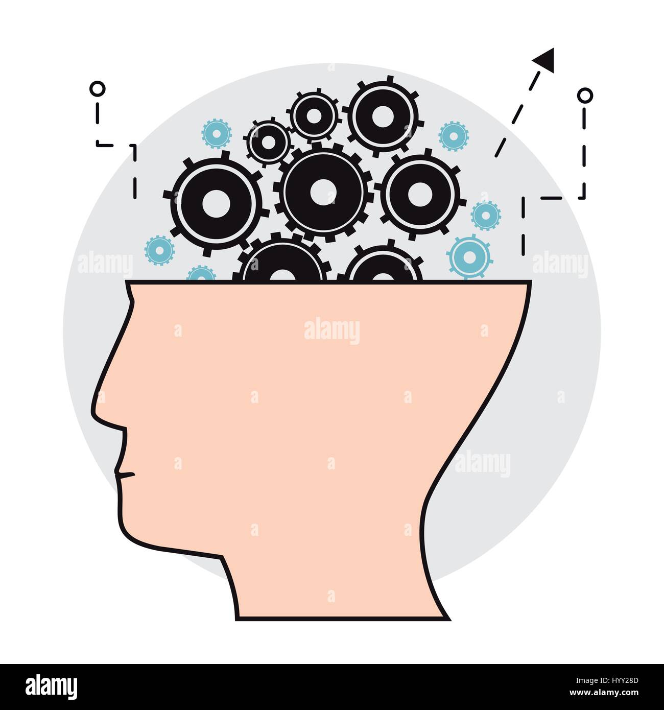human head gears creativity image Stock Vector Image & Art - Alamy