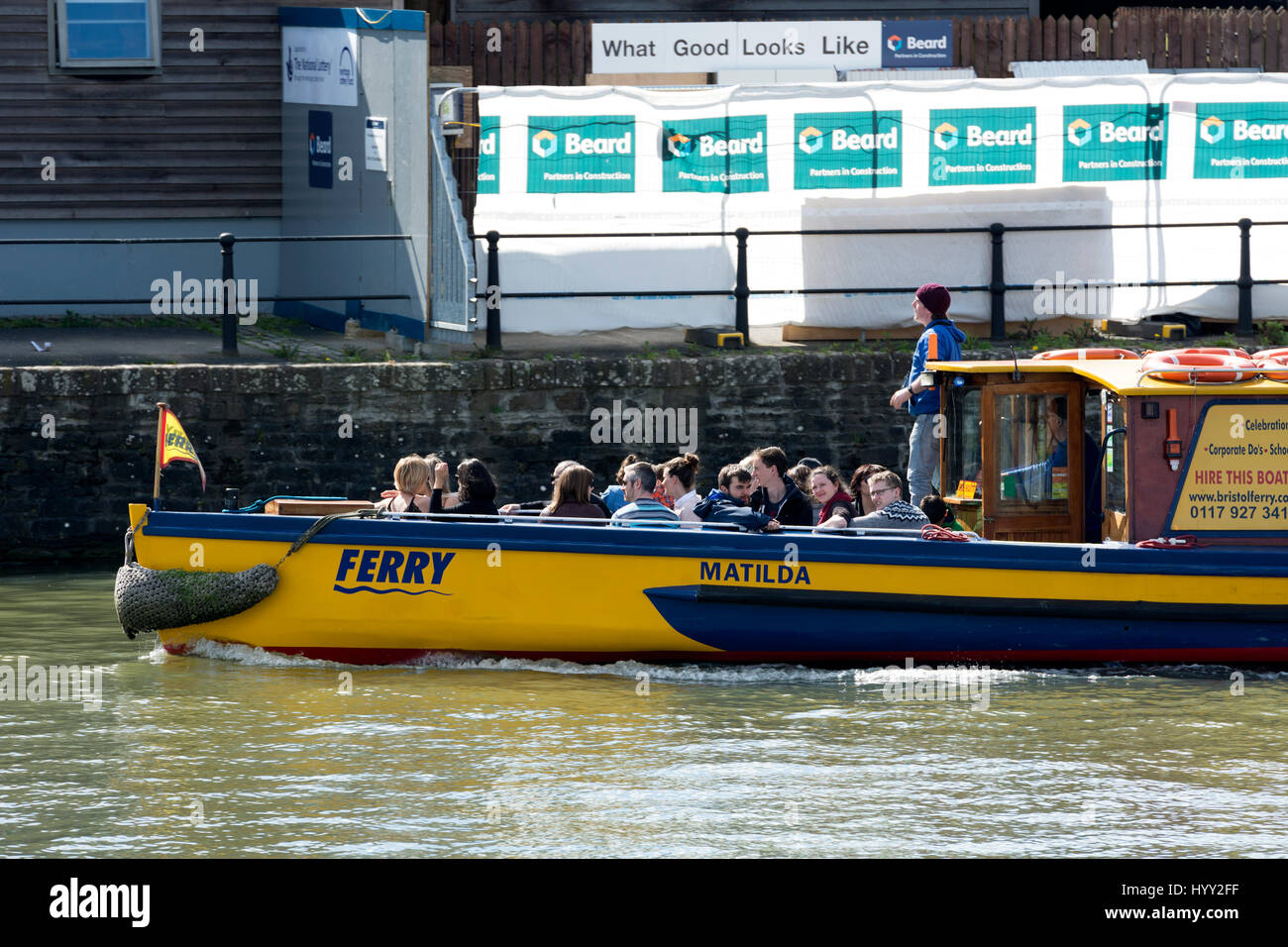 Ferry boat "Matilda" on the Floating Harbour, Bristol, UK Stock Photo ...